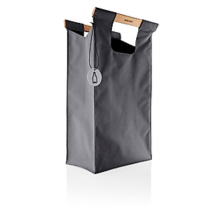 Eva Solo | Waste Separation Bag 7.4 Gallon (28 litres) | Beechwood Handles with Magnet Closure | Robust Stable Waste Separation Bag | Dark Grey