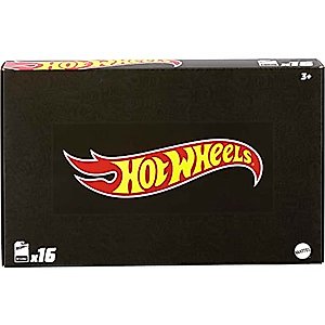 Hot Wheels Black Box 16 Die-Cast Toy Cars or Trucks in 1:64 Scale, Mix G, Chance for Treasure Hunt or Super Treasure Hunt Car (Styles May Vary)