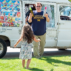 Hzran Ice Pop Sleeves, 8 Pieces Ice Pop Neoprene Insulator Sleeves, Freezer Popsicle Holder Sleeves, Colorful Ice Sleeves Holder Bag, Reusable Washable Ice Popsicle Holders for Kids.