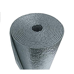 US Energy Products 2 PACK Wholesale Lot: Reflective Foam Core Insulation Kit: 2 Rolls (Size 48"x25') Includes 25' Foil Tape per roll, Knife & Squeegee. Multipurpose Home Insulation Meets Fire Code