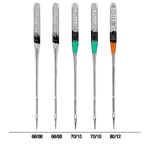 SINGER 04708 Assorted Universal Microtex Sewing Machine Needles, Sizes 60/8, 70/09, 80/11, 5-Count