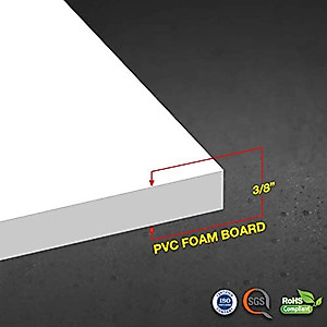 VIMA Twin Trees Decorative Wall Panel - 48"L x 24"W PVC Board Panel with Private Screen Fence Design, 3/8" Thickness, White Color