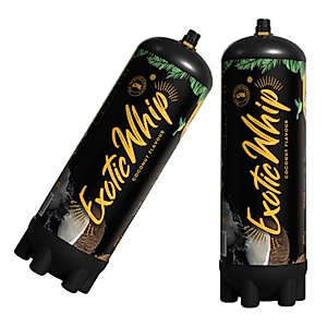 Exotic Whip Coconut Flavored Cream Chargers - 640G Disposable Nitrous Oxide Tank for Whipped Cream Dispenser - imported European Quality Whipped Cream Canister