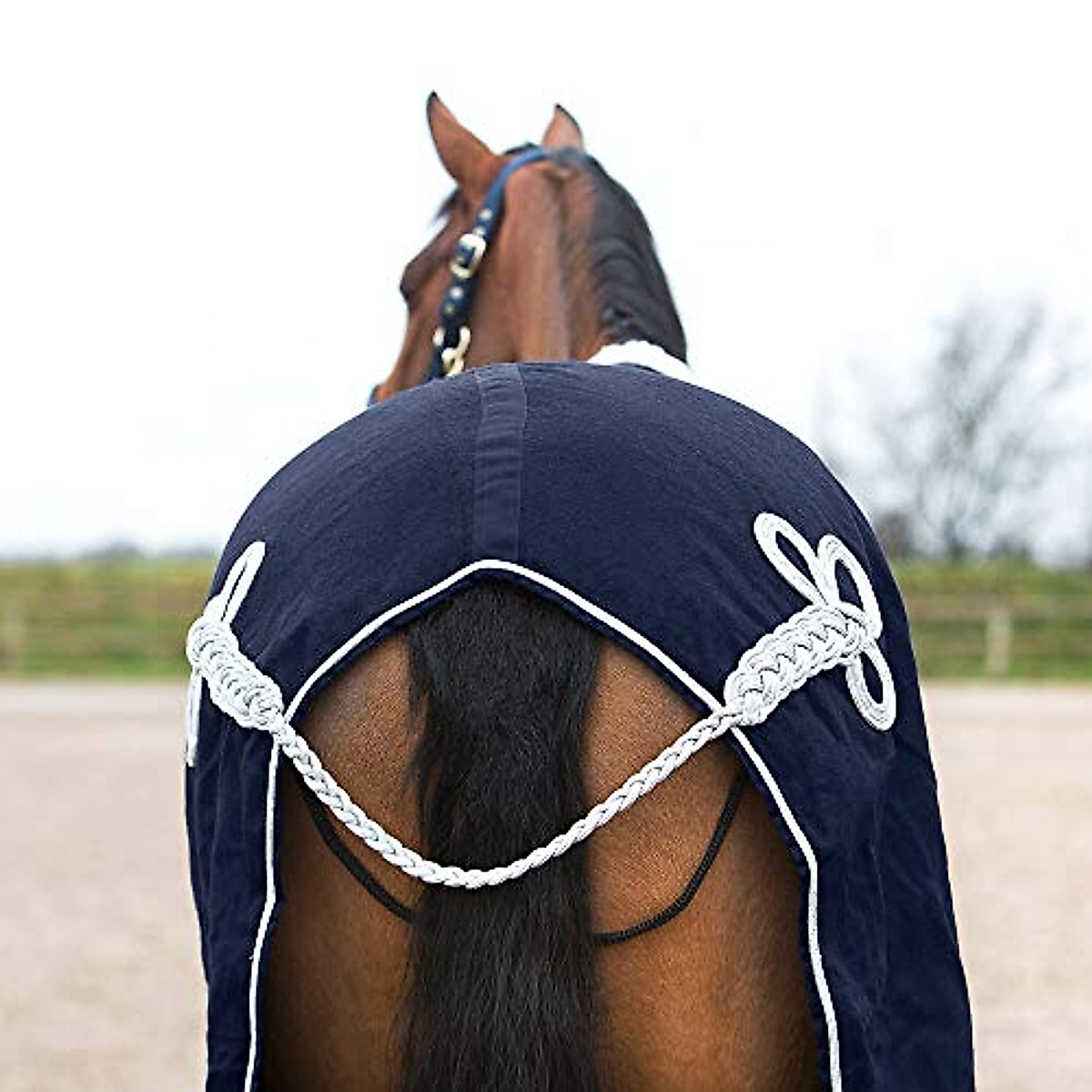 Horze Millau Wool Blanket - Dark Blue - 84 in