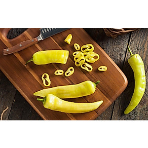 Sweet Banana Pepper Seeds,25 Count "COOL BEANS N SPROUTS" Brand. Heirloom. Non-GMO. Home Gardening.