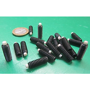 Black Oxide Steel Nylon Tip Set Screw 1/4"-20 x .750" Thread Length 20 pcs