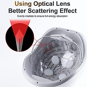 LESCOLTON Hair Growth System, FDA Cleared, 80 Laser Diodes Rechargeable Red Light Therapy Cap & Helmet Hair Regrowth and Hair Loss Treatment Device For Thinning Hair (2nd Generation)