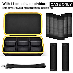 Extra Large Battery Storage Holder Case for DEWALT 20V/ 60V MAX XR Battery &Charger, Tool Batteries Pack Carrier Box for 20V 60V 2.0/3.0/4.0/5.0/6.0/9.0-Ah Batteries, Adapter - Black Inside