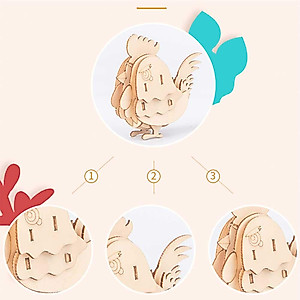 3D Wooden Animal Puzzle Model Kit Toys for Kids Puzzle Build 3D Puzzles Educational Crafts Building Engineering DIY STEAM STEM Learning