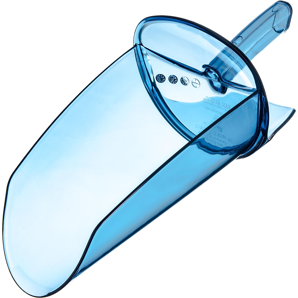 San Jamar SI9500 Polycarbonate Saf-T-Scoop Only, 64oz to 86oz, for Ice Machine, Blue