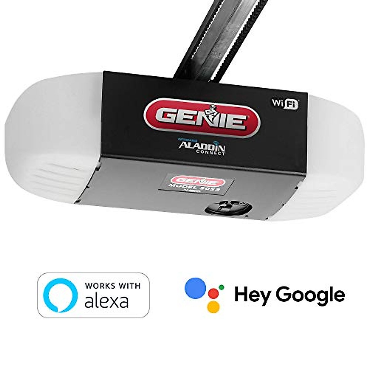 Genie QuietLift Connect – WiFi Smart Garage Door Opener with Added Wireless Keypad, ¾ HPC Smart Belt Drive – Compatible with Alexa and Google Assistant, Model 3053-TKV