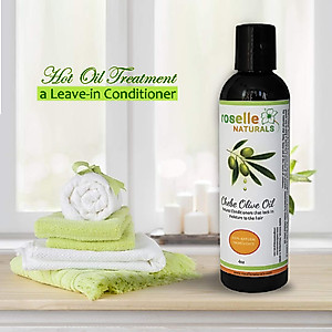 Roselle Naturals Chebe Oil for Hair Growth Made in USA - Chebe Olive Oil Chebe Powder Hair Oils for Hair Growth, Chebe Hair Oil, Chebe Hair Growth Oil, Chebe Leave In Conditioner for Strong Hair, 4 oz