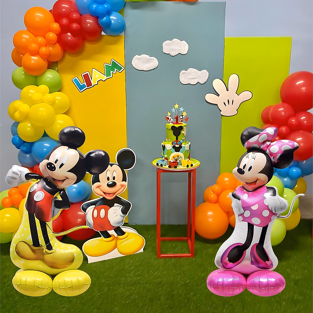 2PCS Jumbo Mickey Foil Balloon Birthday Decoration Minnie Foil Balloon 50" Party Supplies