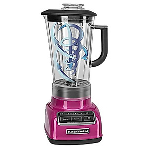 KitchenAid KSB1575RI 5-Speed Diamond Blender with 60-Ounce BPA-Free Pitcher - Raspberry Ice