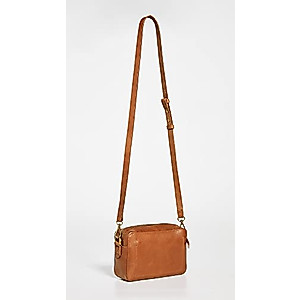 Madewell Women's Transport Camera Bag, English Saddle/Cream Webbing, Tan, One Size