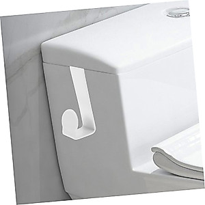 UKCOCO 2pcs multifunctional z hook kids potty hook door hook hangers over The door Hook washbasin hangers cabinet handle Household Organize Hook towel white plastic child hat hook