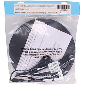 Brewing & Fermentation Heat Pad for Homebrew Beer & Wine Fermenting 120VAC 12 or 25 Watt Heating Mat: Safe for Plastic/Glass Carboy Fermentors w/Heater Temp Strips (10" - 12 Watts (Black))