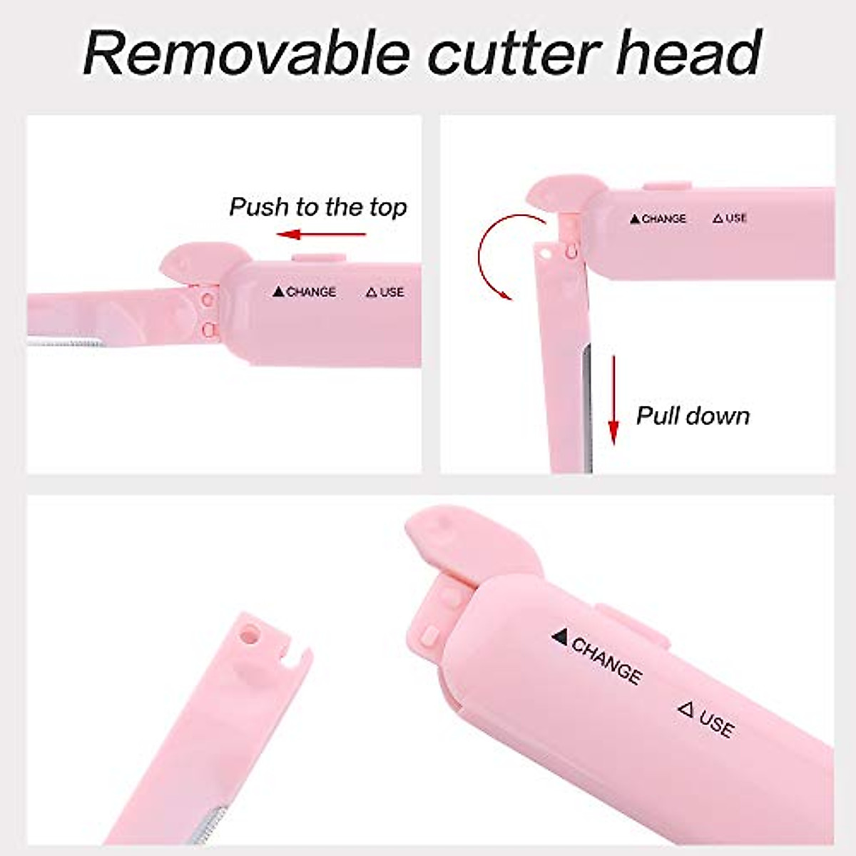 Eyebrow Razor Facial Body Hair Trimmer 3-pack Japan Shaper Non-Slip Handle for Both Men and Women Makeup Tool Kit…