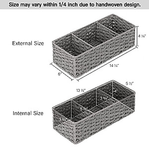 StorageWorks Open Home Storage Wicker Baskets