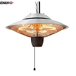 EnerG+ Infrared Electric Outdoor Heater - Hanging, Silver, Model:HEA-21524