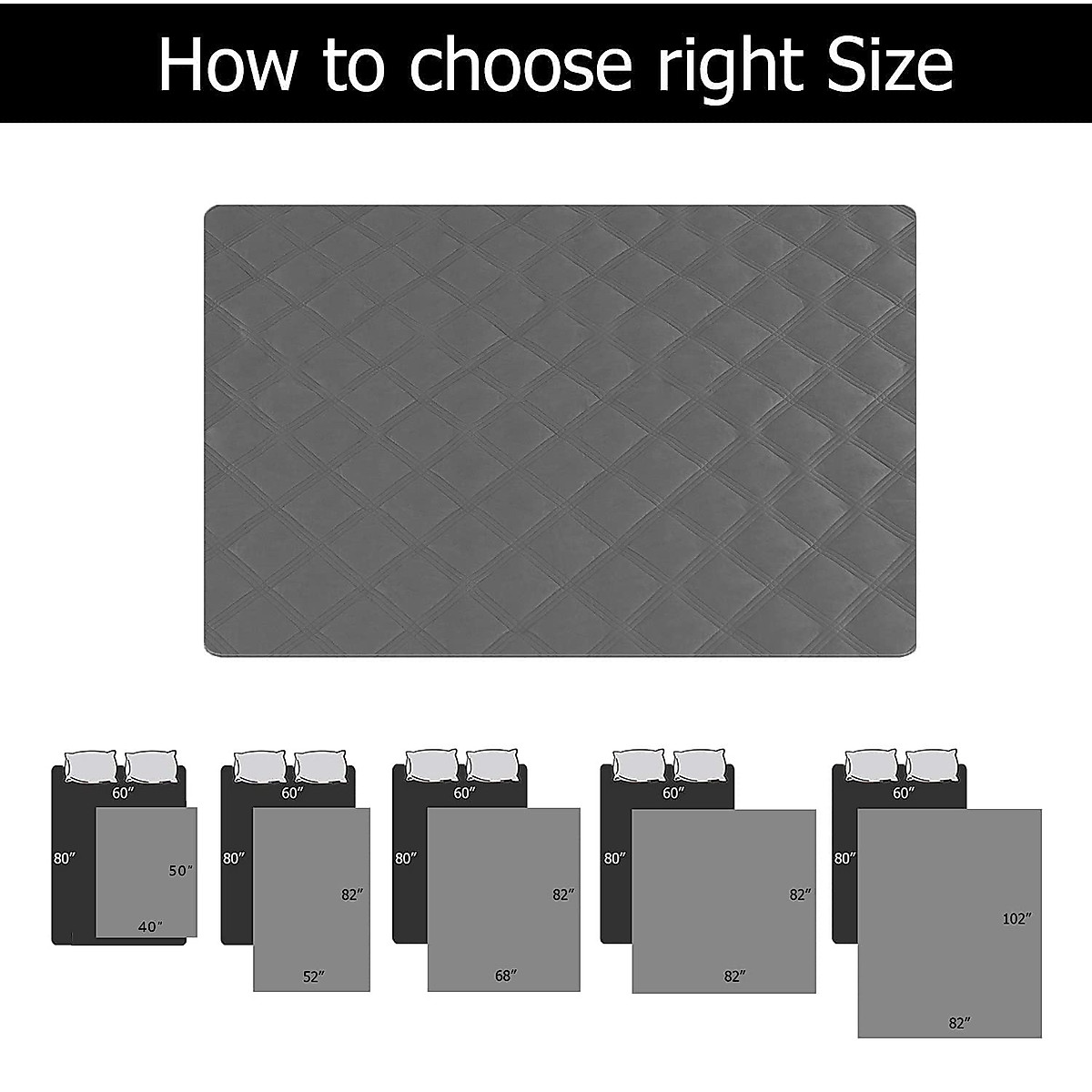 SUNNYTEX Waterproof & Reversible Dog Bed Cover Sofa, Couch Cover Furniture Protector for Pets(40*50")