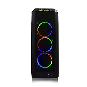CLX Set VR-Ready Gaming Desktop - Liquid Cooled AMD Ryzen 9 5950X 3.4GHz 16-Core Processor, 64GB DDR4 Memory, Radeon RX 6900 XT 16GB GDDR6 Graphics, 1TB SSD, 6TB HDD, WiFi, Windows 11 Home 64-bit