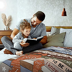 Gifts for Dad, Dad Birthday Gift, to My Dad Blanket Gifts from Daughter Son, Christmas Fathers Day Birthday Gifts for Dad, Unique Gifts for dad who Wants Nothing, Best Dad Gifts, 60"x80"