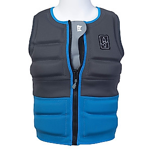 Mens Neoprene Wakesurf Comp Vest - Designed Exclusively for Wake Surfing, but Great for All Other Watersports Activities! (Cobalt, Small)