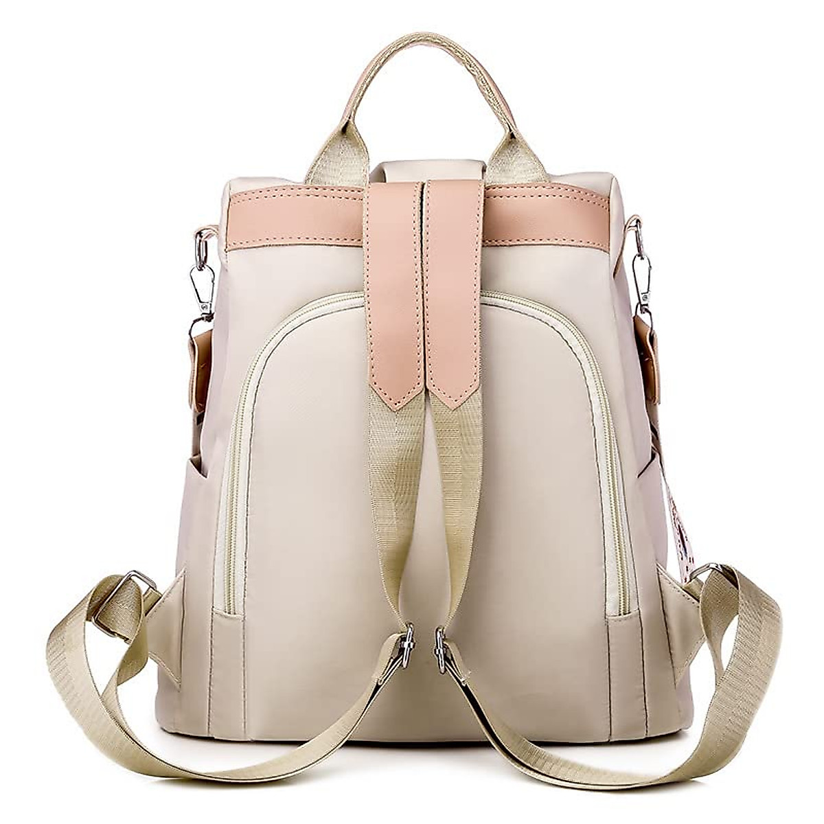 Rose Backpack For Women Bag Soft Leather Fashion Women Backpack Purses Multipurpose Design Handbags And Shoulder Bag