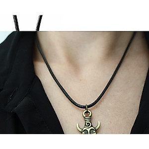 Niche-Finds Supernatural Inspired Dean's Amulet Protective Deans Necklace Deans Pendant Dean Winchester Mask Two Sided Necklace