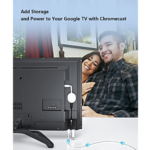 USB C OTG Adapter with Power, 2 in 1 USB C to USB with 60W PD Charging Adapter Compatible with iPhone 15/15 Pro, iPad Pro, Galaxy S24/S23/S21/Tab S8/S9, Pixel 8/7/6, Google Chromecast with Google TV