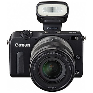 Canon Mirror-Less SLR Camera EOS M2 Triple Lens kit (Black) EF-M18-55mm F3.5-5.6 is STM EF-M22mm F2 STM EF-M11-22mm F4-5.6 is STM Comes EOSM2BK-TLK [International Version, No Warranty]