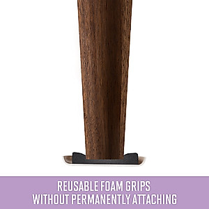 Super Sliders 2 1/2" Round Reusable Furniture Sliders for Carpet - Effortless Moving and Surface Protection, Black (8 Pack)