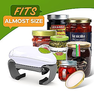 Homelet Electric Jar Opener for Weak Hands Automatic Powerful Effortless Bottle Jar Opener Hand Free Prime Unique Kitchen Gadget for/Arthritics/Senior/Women/Chef Lid Gripper for All Size Caps