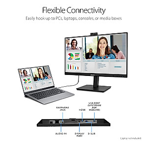 ASUS 27” 1080P Video Conference Monitor (BE279QSK) - Full HD, IPS monitor (Renewed)