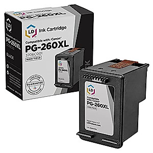 LD Products Remanufactured Replacement for Canon 260 3706C001 Ink Cartridges 260XL 260 XL PG-260 XL Compatible with Pixma TR7020 TS5320 TS6420 TS6400 TS5300 (Black)