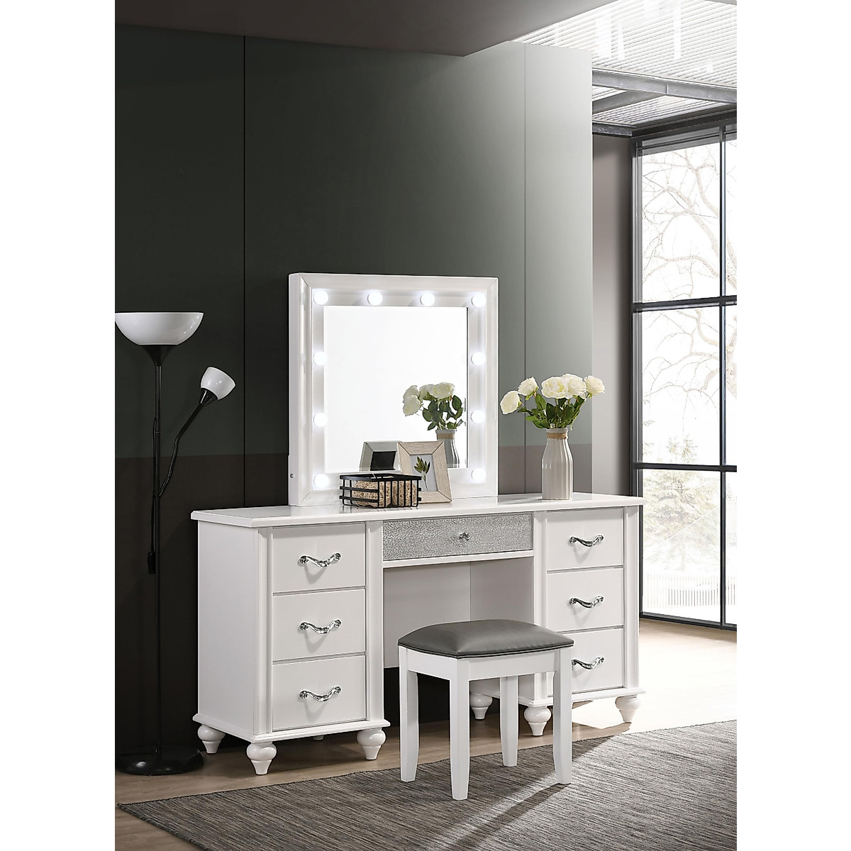 Coaster Home Furnishings Vanity Table & Mirror