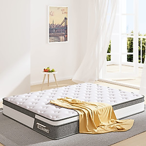 Teoanns Full Size Mattress, 12 Inch Medium Firm Mattress in a Box, Hybrid Mattress Full Size for Pressure Relief & Supportive, CertiPUR-US, 100 Nights Trial