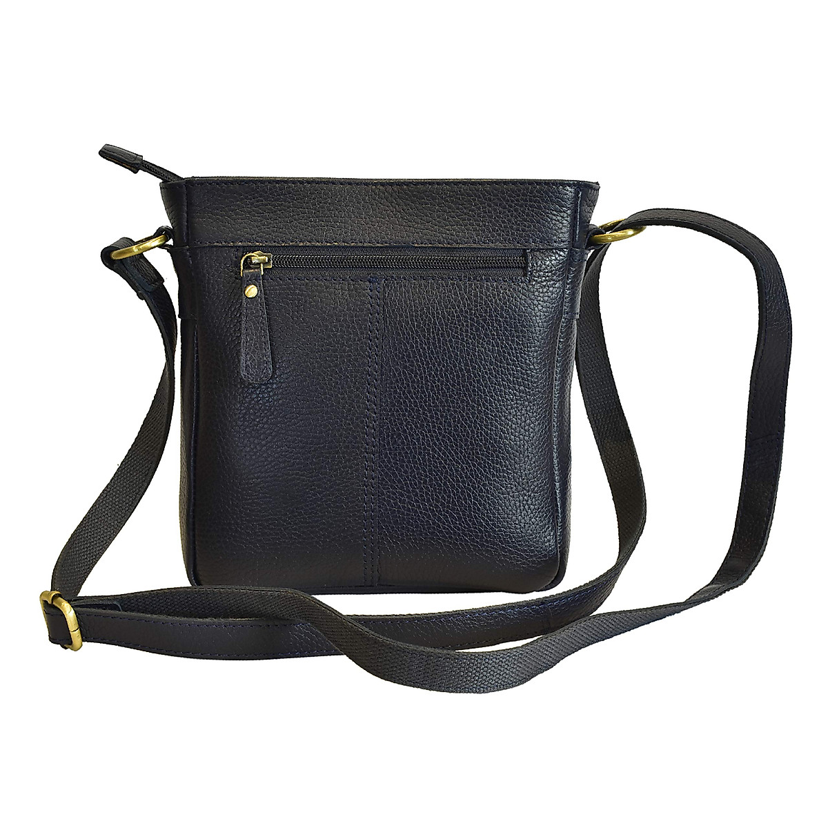 Zinda Genuine Leathers Women's Handbag Crossbody Shoulder Sling (Navy)