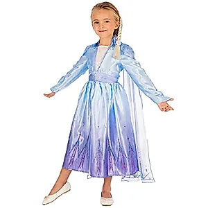 Disney Girls Dress Up Costume Frozen Blue 4