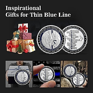 US Thin Blue Line Police Officers Spartan Warriors Challenge Coin Law Enforcement Souvenir Decoration Gift