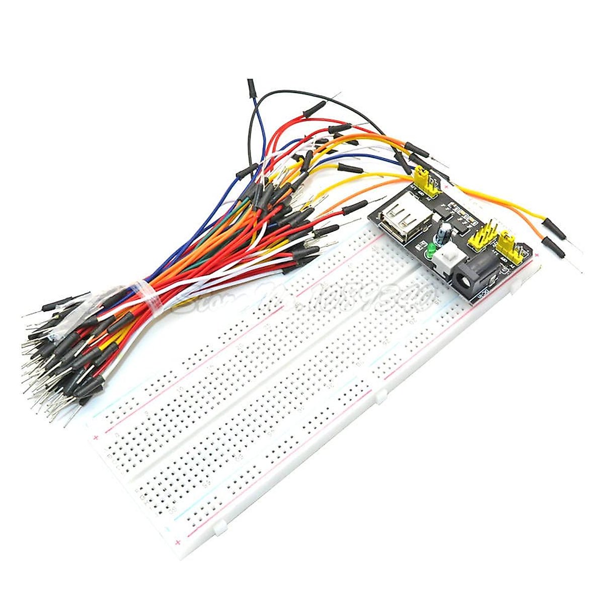 1set MB102 Breadboard Module+MB-102 830 Points Solderless Prototype Bread Board kit +65 Flexible Wires