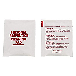 Allegro 1001 Respirator Cleaning Pad, 8" x 5", White - 037-1001