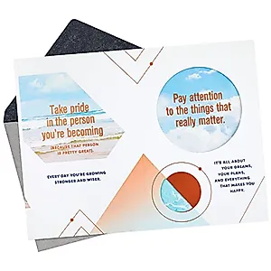 Hallmark Birthday Card for Son (Hangable or Displayable Decoration, Modern Mountains)