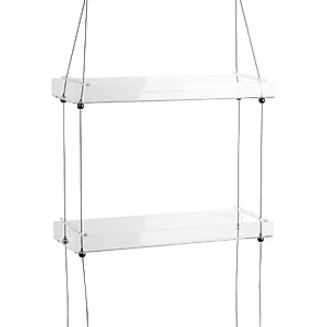 Auyeetek Acrylic Plant Wall Shelf Hanging Window Shelves for Plants Mount Stand Indoor Unique Planter Holder Succulent Herb Garden Artificial Christmas Decor Storage from Ceiling