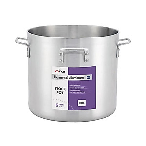 Winco 6.0mm Aluminum Stock Pot, 160-Quart