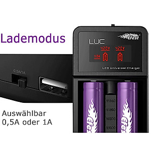 Efest LUC Charger with Digital LCD Battery Readout