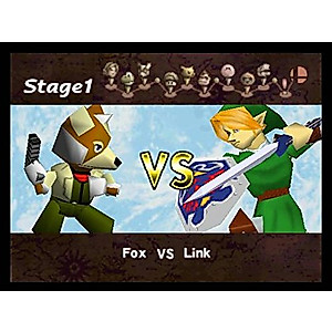 Super SmashBros. n64 - Video Game Cartridge Card - Compatible model NINTENDO - English - US Version - Super Smash Bros. n64 Bit 64