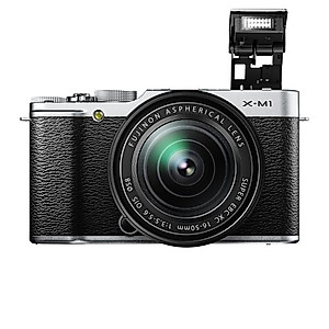 Fujifilm X-M1 Compact System 16MP Digital Camera with 3-Inch LCD Screen - Body Only (Silver)