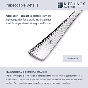 Kitchinox Perles 20-piece Stainless Steel Silverware Set, Flatware Service for 4